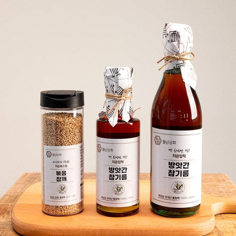 명절선물 국내산 정성 1호세트참기름 180ml들기름 180ml볶음통참깨 120ml 홈플러스 택배배송