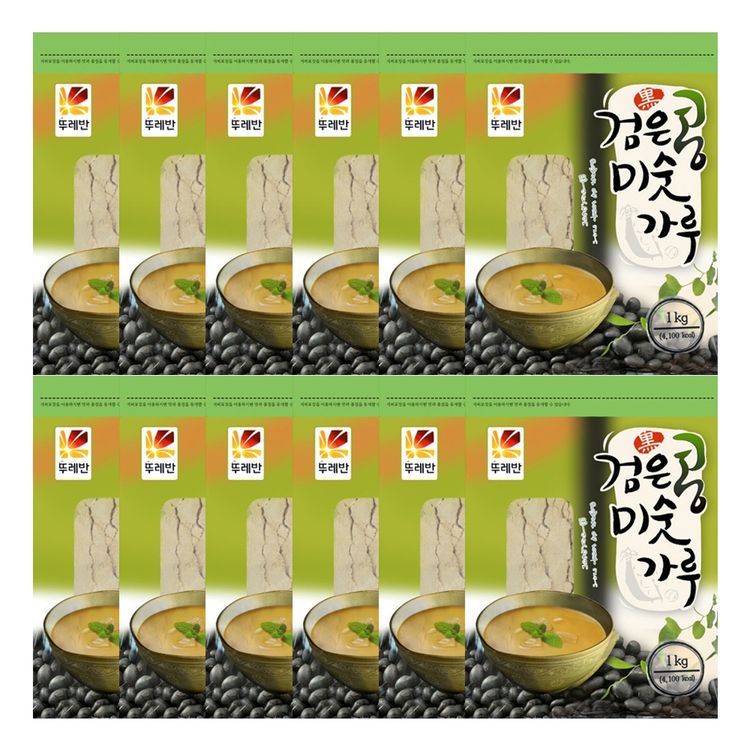 뚜레반 검은콩 미숫가루 1kg X 12개1박스 홈플러스 택배배송