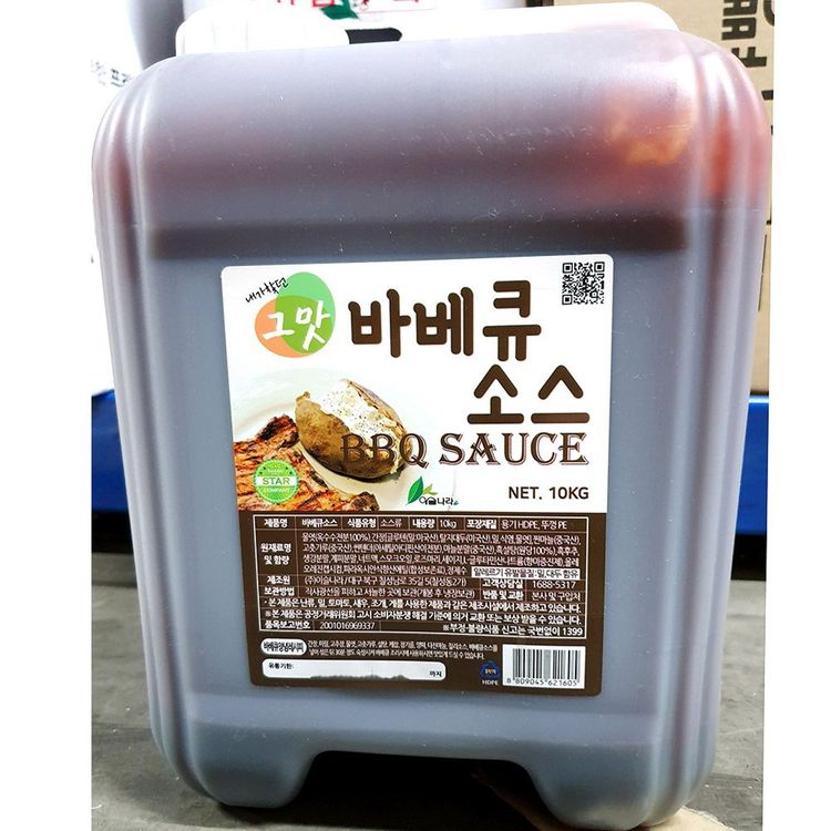 바베큐 소스 이슬나라 10kg 업소용 양념 업소 식당 홈플러스 판매자택배