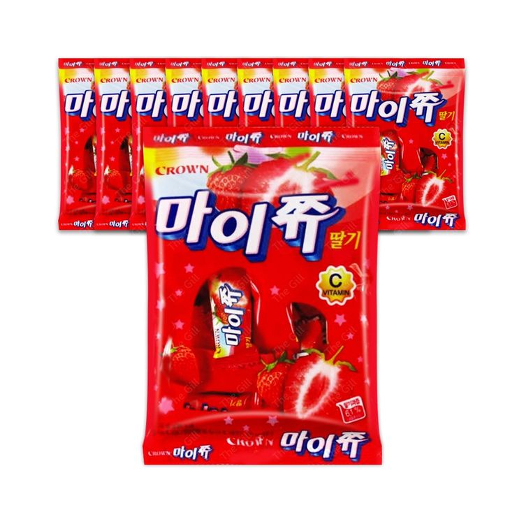 크라운 마이쮸 필로우 딸기 92g 10개입 홈플러스 택배배송