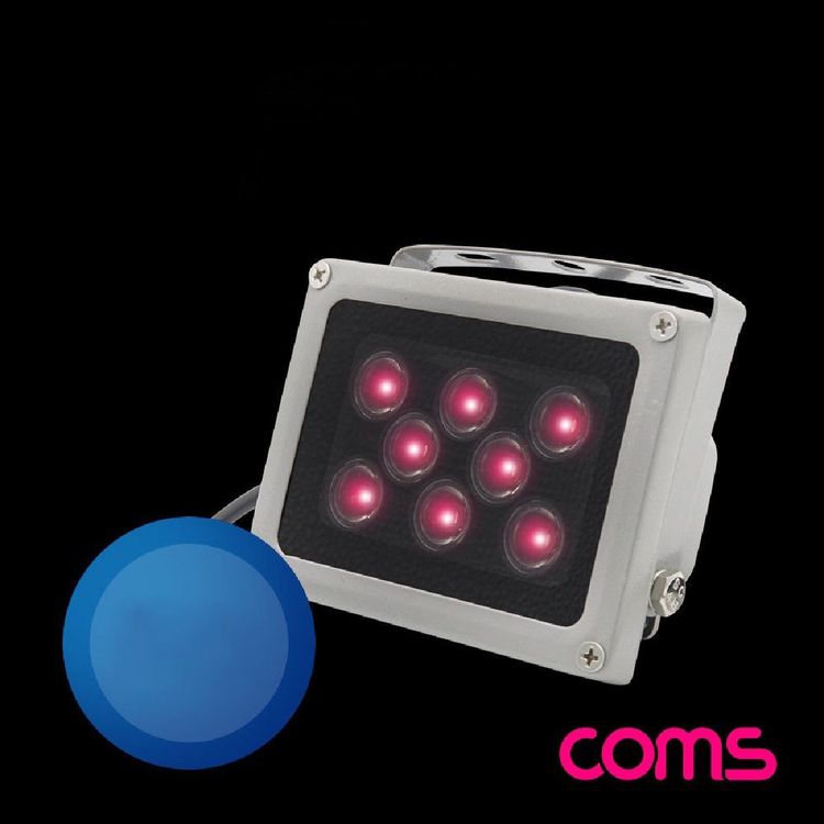 Coms Led 적외선등 24w Ip66 방수 8 Led Light 홈플러스 택배배송