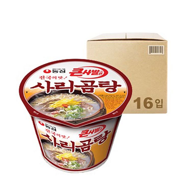 [농심]사리곰탕 큰사발 (111g x 16개) | 홈플러스 택배배송