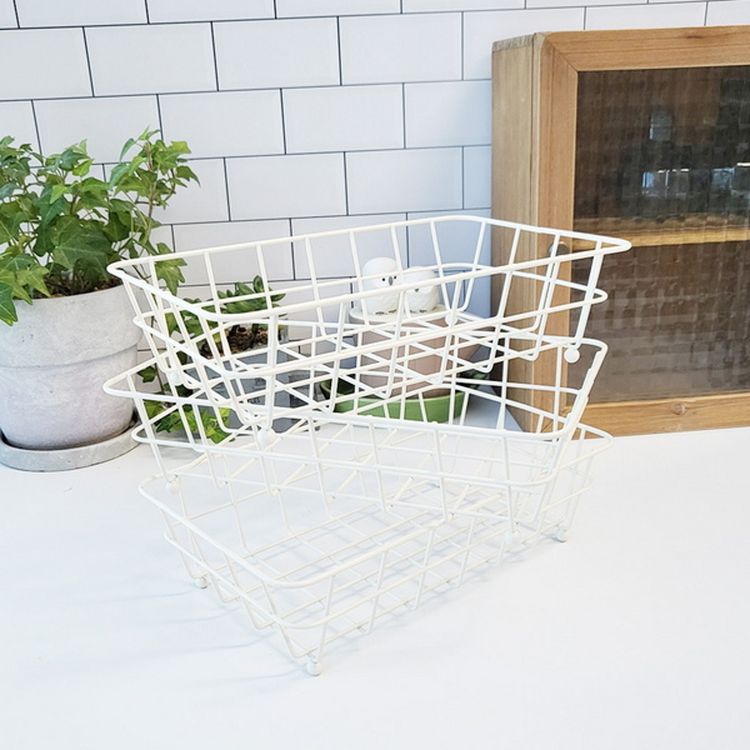 내츄럴 키친 사각 바스켓 아이보리 3p Set 홈플러스 택배배송