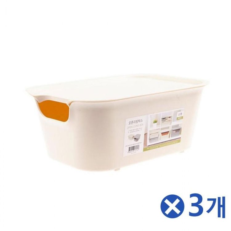 뚜껑 오픈 리빙박스 소 색상랜덤 수납정리 수납바스켓 홈플러스 택배배송