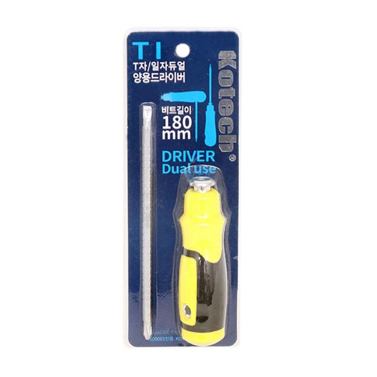 코텍 N1053b13c49 양용드라이버 1p T자 일자 듀얼 드라이버 공구 홈플러스 택배배송