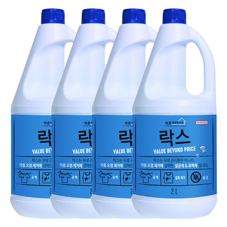 무궁화 바른세제연구소 락스 2l X 4개 홈플러스 택배배송