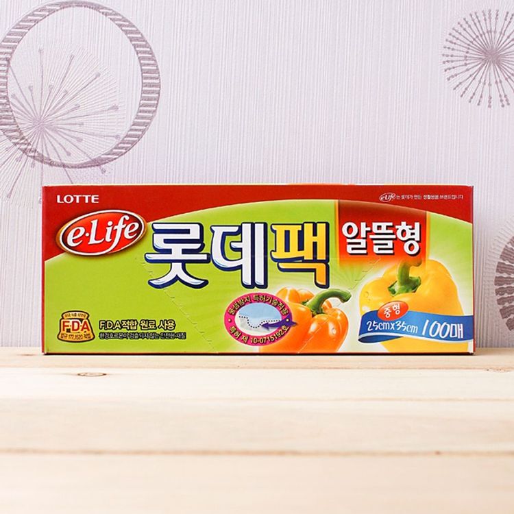 100매 롯데위생팩 알뜰형중 비닐 크린백 홈플러스 택배배송