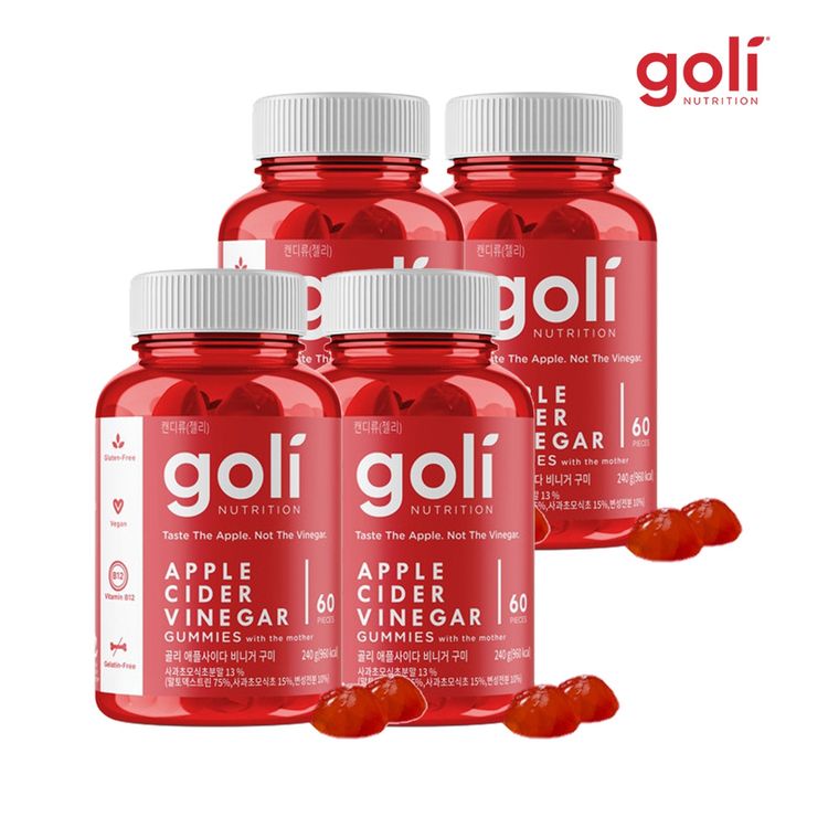 골리 애플사이다비니거 사과초모식초 구미 젤리 60구미240g X4개 홈플러스 택배배송