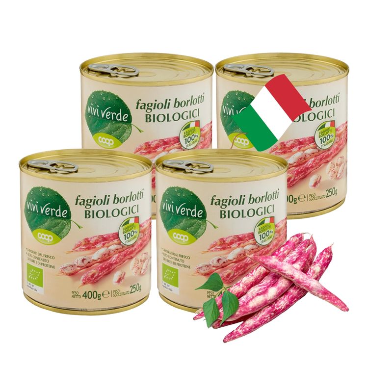 Coop 비비베르데 이탈리아 유기농 볼로티콩흰강낭콩 400g 4캔 무첨가물 Non Gm 홈플러스 택배배송