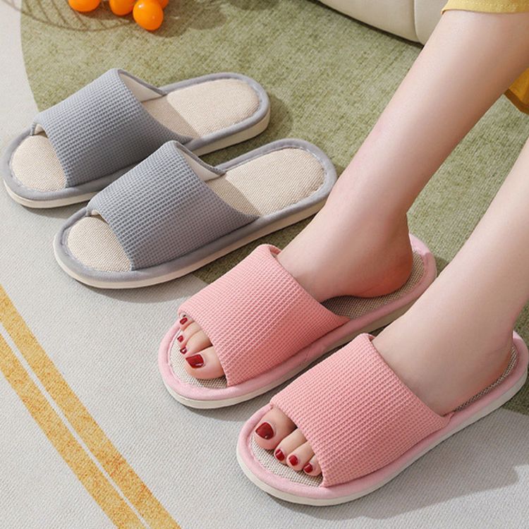 마카롱 린넨 거실화 실내화 사무실 슬리퍼 미끄럼 층간소음 방지 홈플러스 택배배송