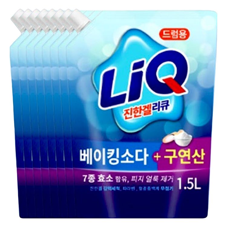 리큐 진한겔 베이킹소다 구연산 드럼용 리필 15l X 8개1박스 홈플러스 택배배송