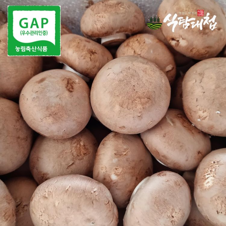 식탐대첩 에코팜 Gap 브라운 양송이 버섯 2kg 홈플러스 택배배송