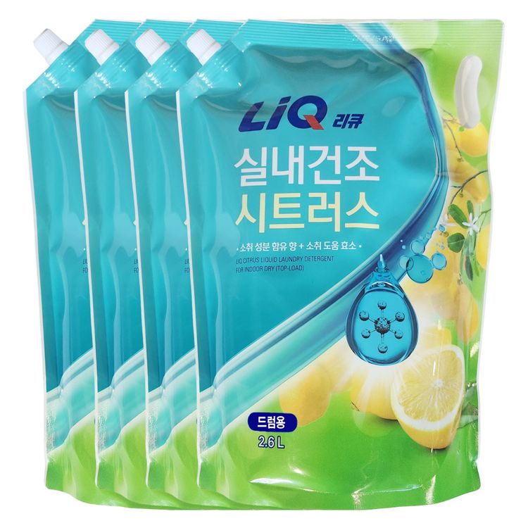 리큐 실내건조 시트러스 드럼용 리필 26l X 4개1박스 홈플러스 택배배송