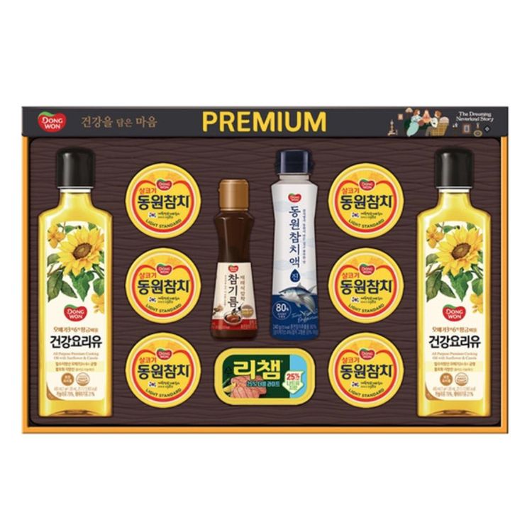 동원 건강을 담은 마음 프리미엄 C1호리챔참치 외 조미료 3종 홈플러스 택배배송