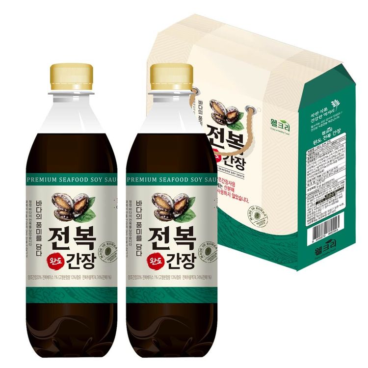 웰크리 전복간장 2p 500ml 2개 홈플러스 택배배송