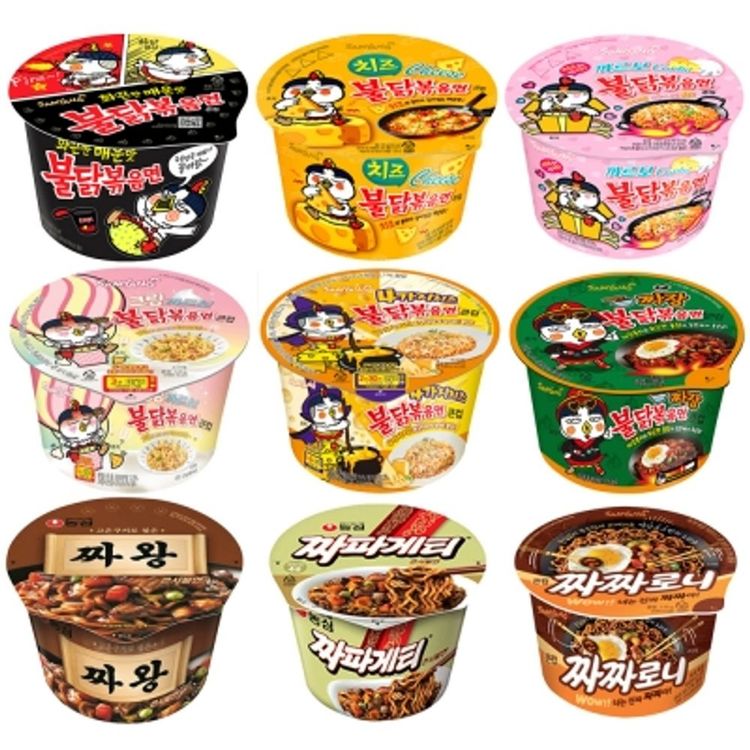 4가지 치즈 불닭볶음면 큰컵x6컵농심 짜파게티 큰사발x6컵 홈플러스 택배배송