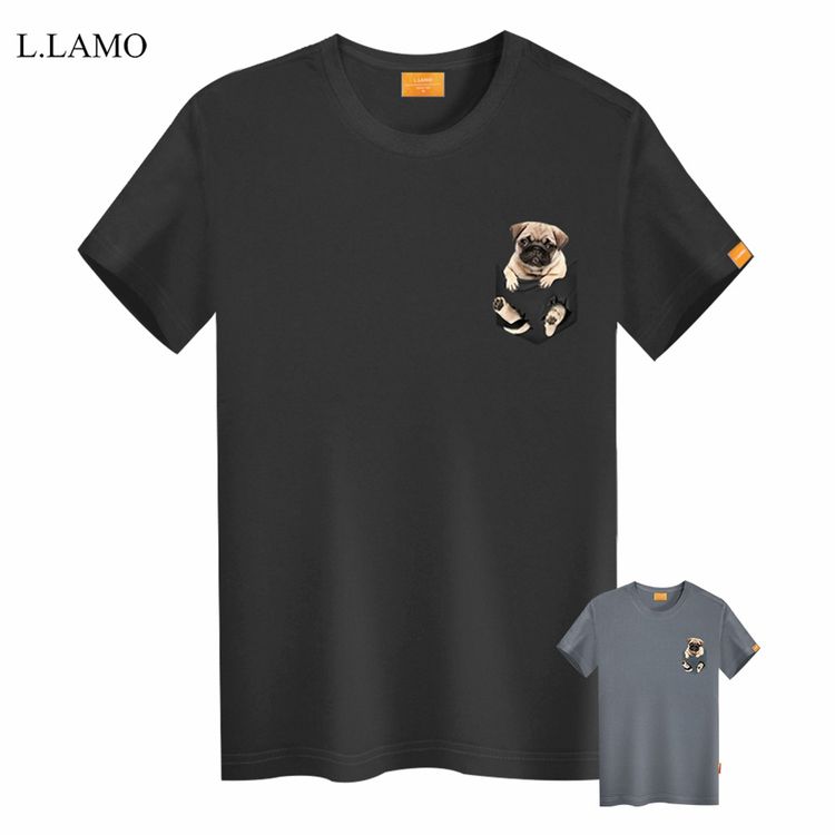 엘라모 포켓퍼그 반팔 티셔츠 남녀공용 빅사이즈 S~4xl 홈플러스 택배배송