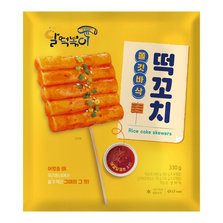 달떡볶이 쫄깃 바삭 떡꼬치 330G | 홈플러스