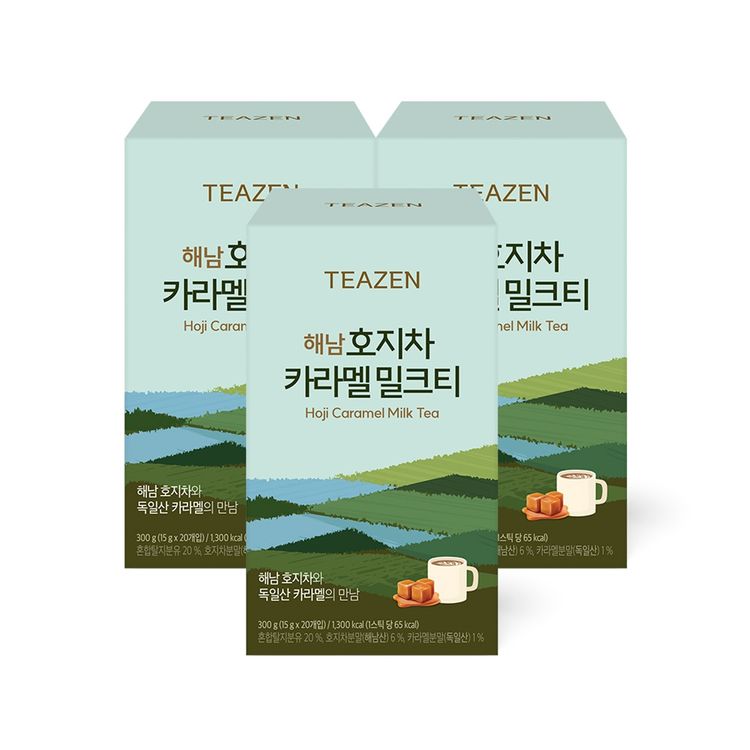 티젠 해남 호지차 카라멜 밀크티 20스틱 X 3박스 홈플러스 택배배송