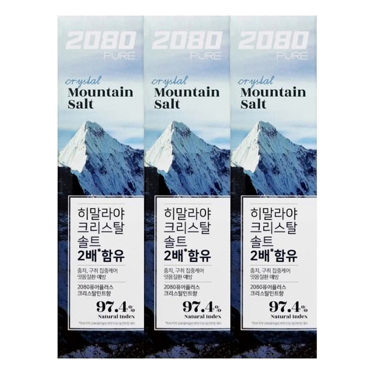 2080 퓨어플러스 크리스탈민트향 120g X 3개 | 홈플러스 택배배송