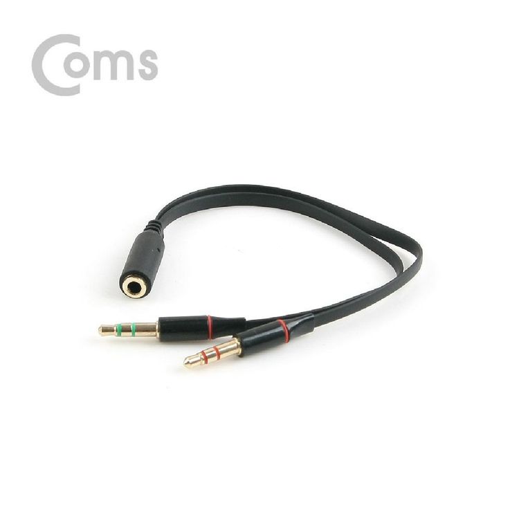Coms 스테레오 젠더 Y형35 F Mx210cm Black Stereo 홈플러스 택배배송
