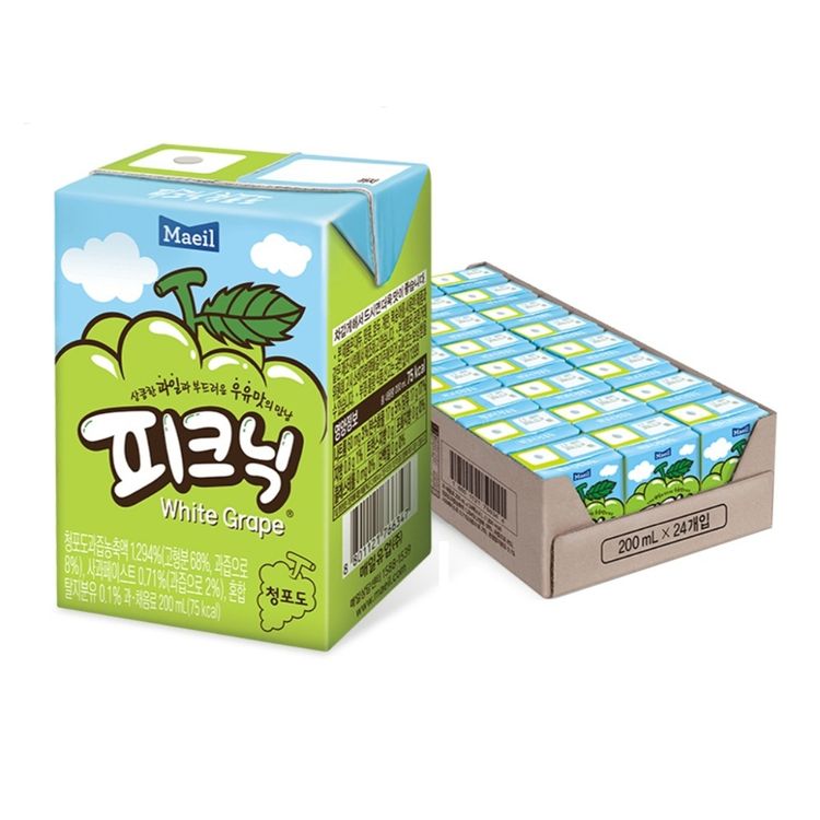 매일유업 피크닉 청포도 200ml 24입 홈플러스 택배배송