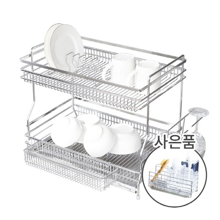 올스텐 쟁반형 식기건조대2단 물빠짐 수세미거치대 홈플러스 택배배송