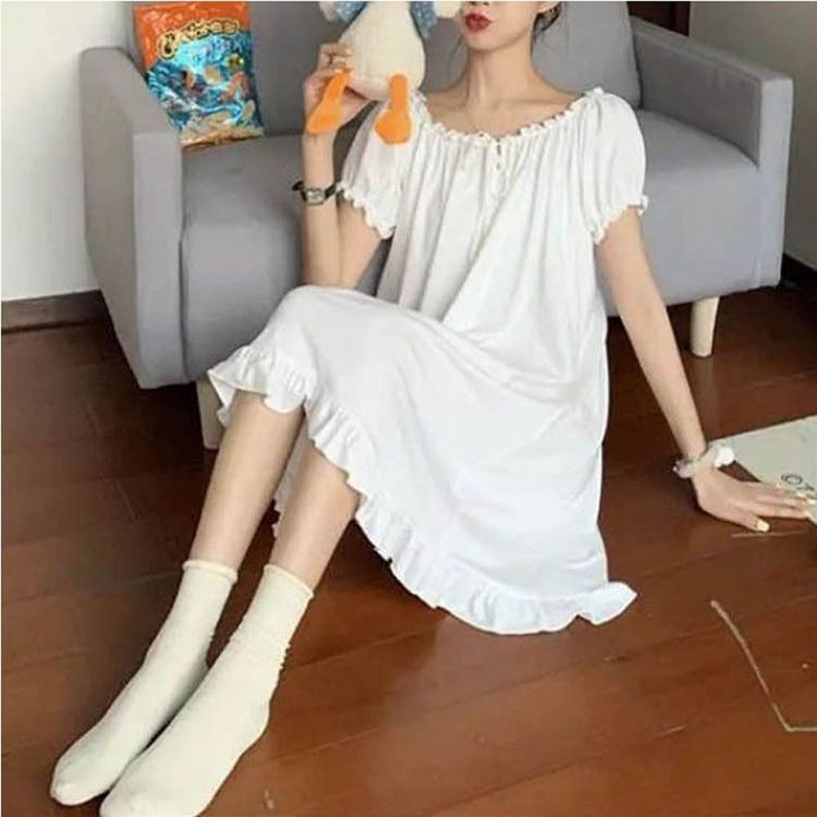 여성 러블리 프릴 반팔 공주 잠옷 원피스 홈웨어 홈플러스 판매자택배