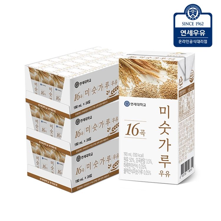 [연세우유] 16곡 미숫가루 우유 190ml (72팩)YS230 | 홈플러스 택배배송