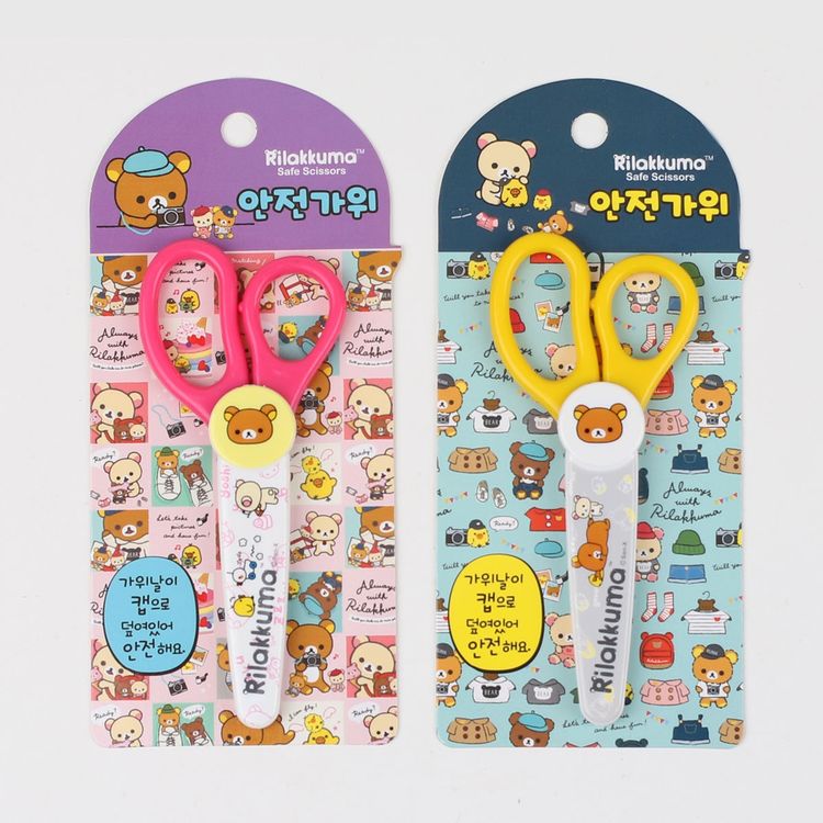 리락쿠마 안전캡가위 1개 랜덤 안전가위 유아용안전가위 어린이가위 캡가위 신학기 홈플러스 택배배송