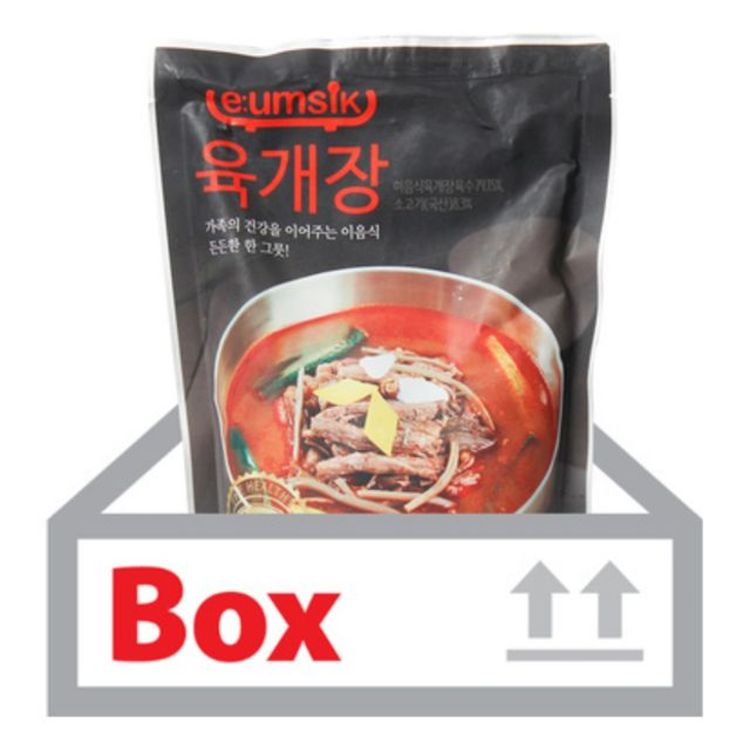 이음식 육개장 550g 25ea 박스 즉석국 즉석탕 간편 홈플러스 택배배송
