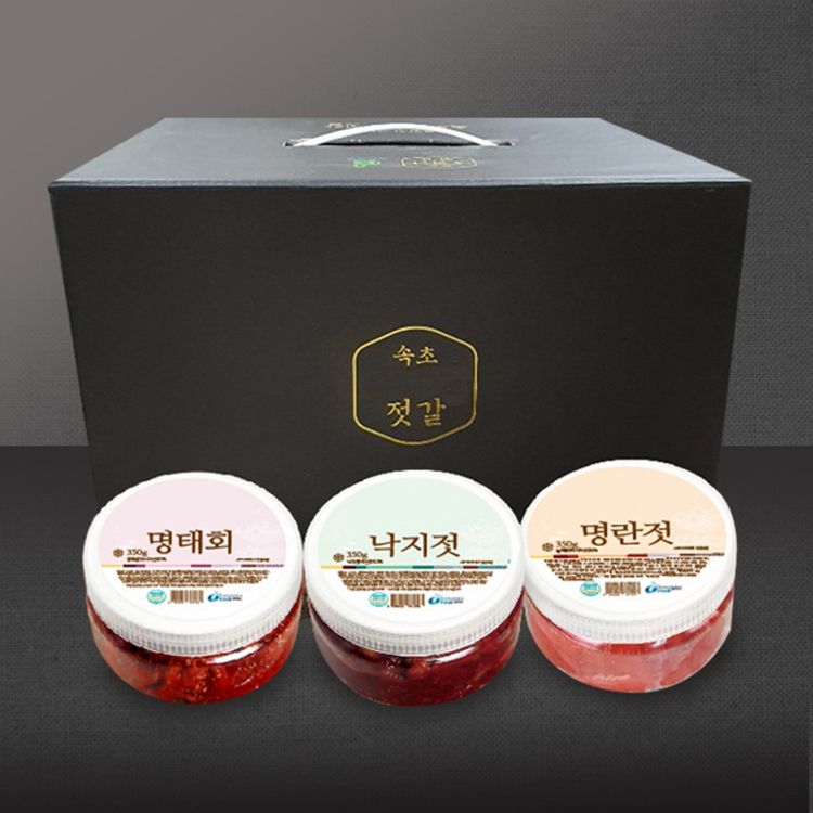 참다올 속초젓갈장인 젓갈세트 1호명란젓낙지젓명태회 각 350g 홈플러스 택배배송