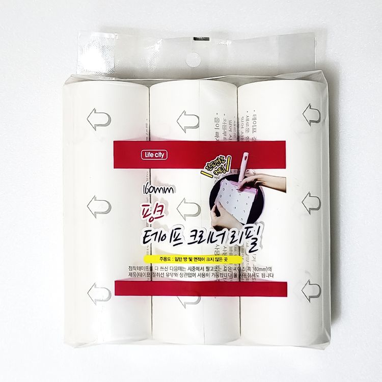3p 160mm 테이프크리너 리필 대돌돌이먼지테이프찍찍이옷먼지제거리필돌돌이테이프 홈플러스 택배배송