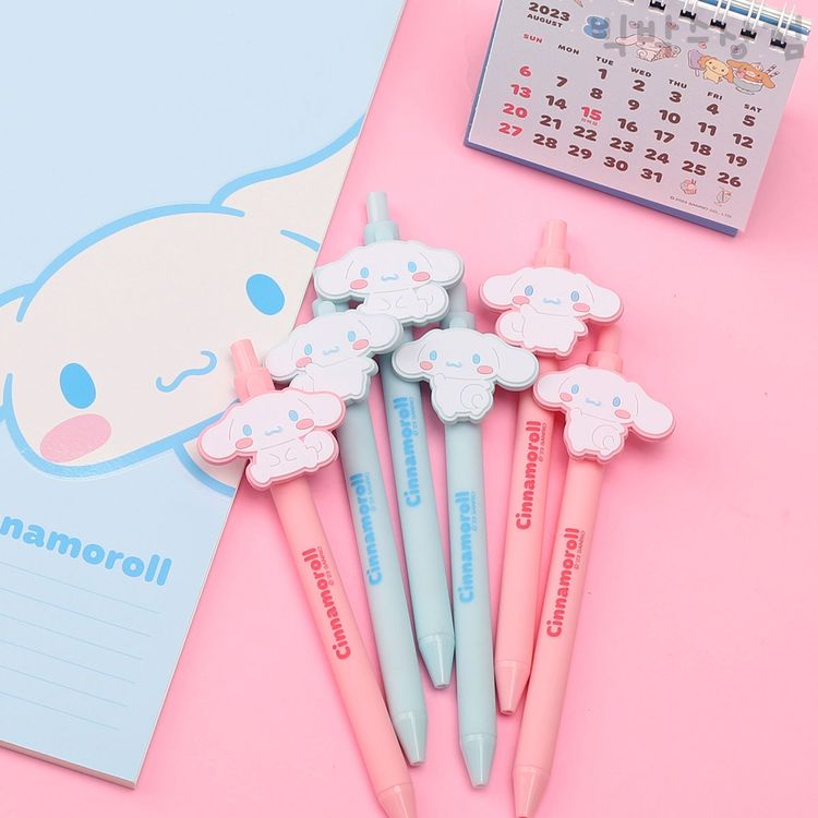 산리오 시나모롤 와펜볼펜 1p 랜덤 노크식볼펜 선물 유치원 답례품 생일 팬시 필기 메모 귀 홈플러스 택배배송