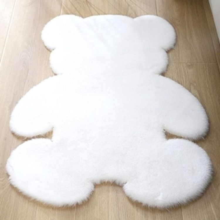 폭신 곰돌이 장모 러그60x80cm 화이트 침실카페트 홈플러스 택배배송