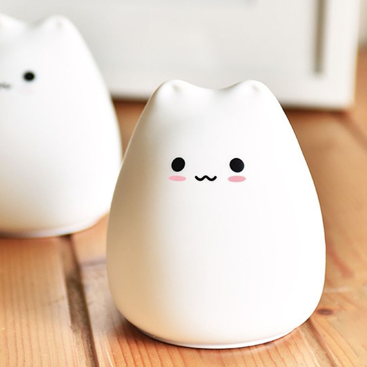 말랑냥이 무선 실리콘 무드등 건전지 인테리어 취침등 홈플러스 택배배송