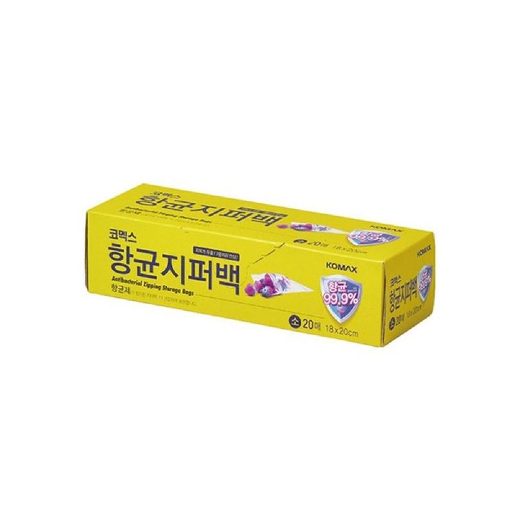 항균지퍼백 소 18x20cm 20매 코멕스 홈플러스 택배배송