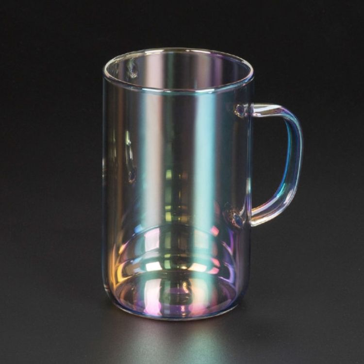 오로라 내열머그 700ml 큰머그컵 글라스 맥주잔 손잡이 홀로그램컵 홈플러스 택배배송