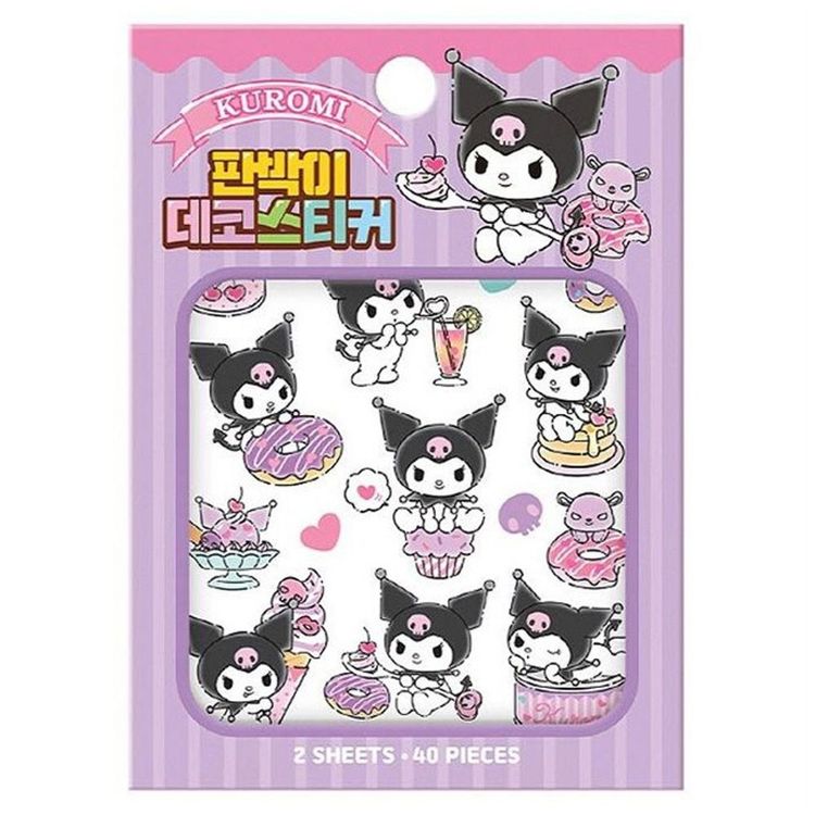 산리오스티커 산리오 판박이 데코스티커 쿠로미 4p 스티커 꾸미기 홈플러스 택배배송