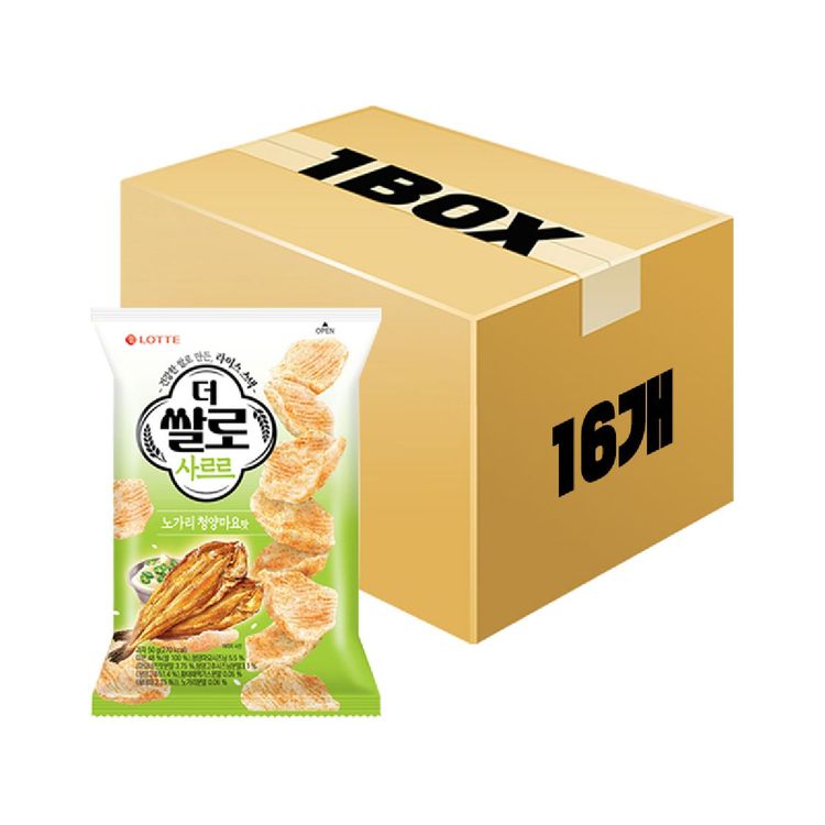 롯데 더 쌀로 사르르 노가리 청양마요맛 50g X 16개 X 1박스 홈플러스 택배배송