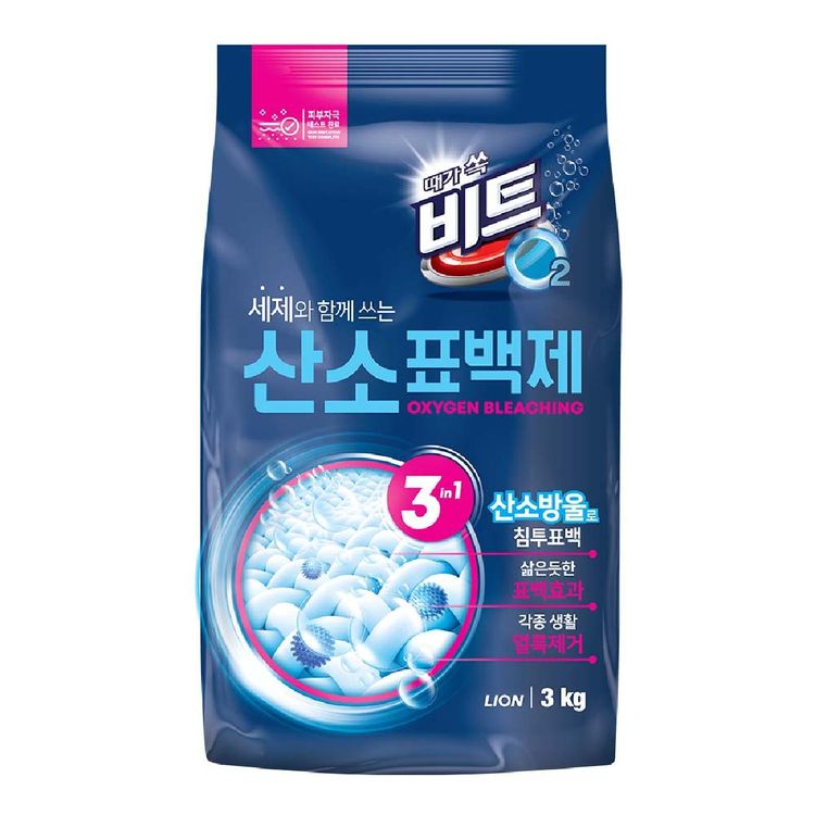 비트 O2 산소 세탁 표백제 분말형 3kg 1개입 홈플러스 택배배송