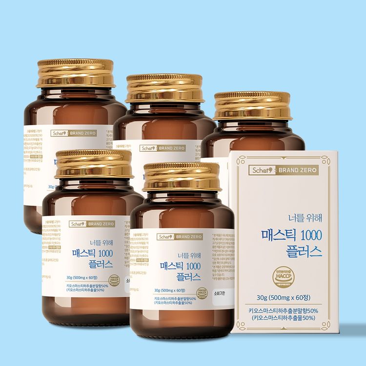 스캇나인 너를 위해 위건강 그리스산 매스틱 1000 플러스 60정 X 5개 홈플러스 택배배송