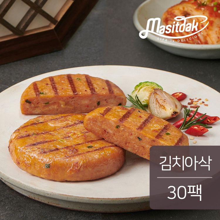 맛있닭 닭가슴살 스테이크 김치아삭 100g 30팩 홈플러스 택배배송
