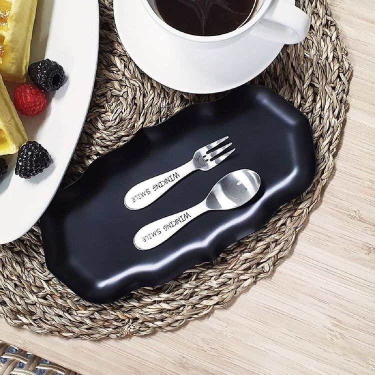 카페트레이 스텐 감성 빈티지 블랙 트레이 쟁반 홈플러스 택배배송
