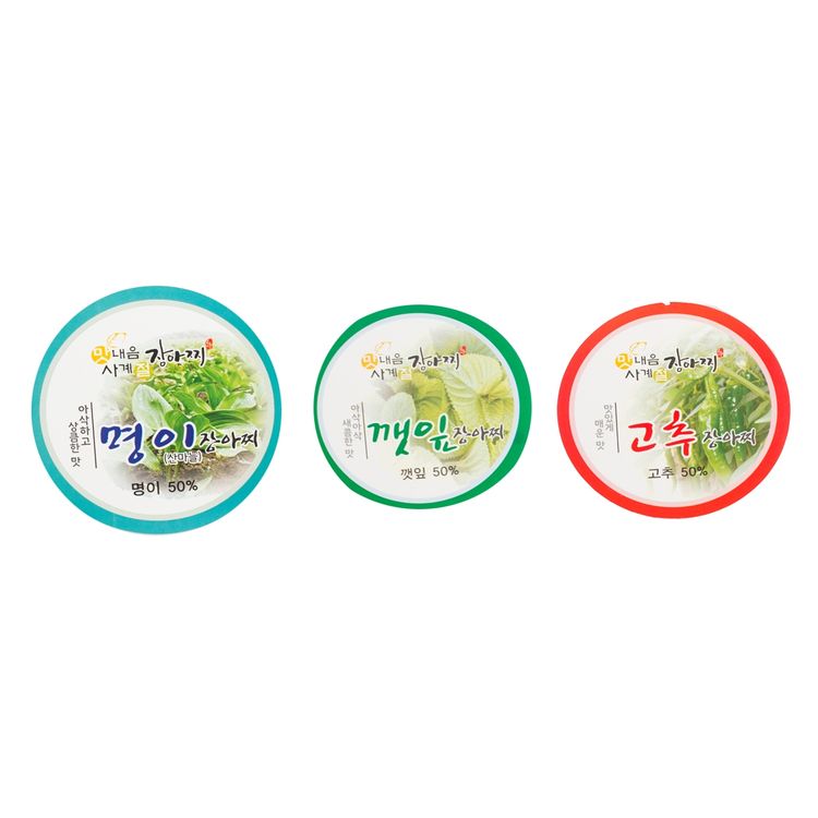 청양식품 맛내음사계절 명이300g깻잎300g고추 장아찌300g 3종 홈플러스 택배배송