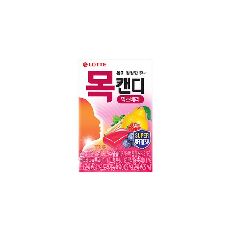 롯데 목캔디 믹스베리 38g X15개 홈플러스 택배배송
