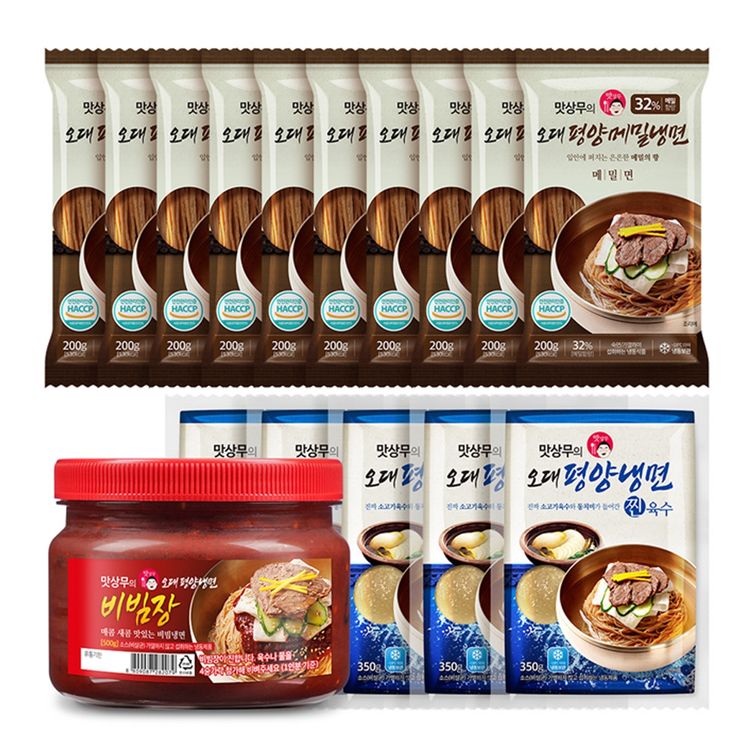 유통기한임박 오대평양냉면 5인분비빔냉면 5인분메밀면 200gx10비빔양념장 500g 홈플러스 택배배송