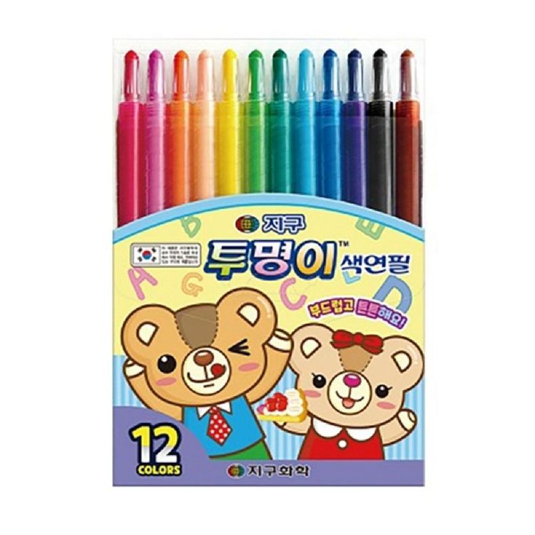 지구화학 샤프식색연필 투명이 12색 1개 홈플러스 택배배송