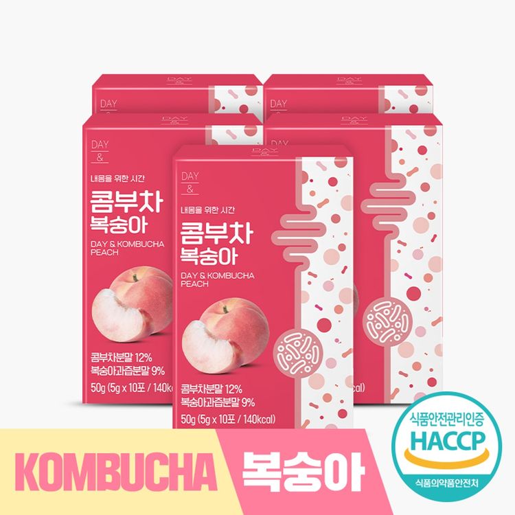 참앤들황토농원 데이앤 콤부차 복숭아 10포 5박스 홈플러스 택배배송