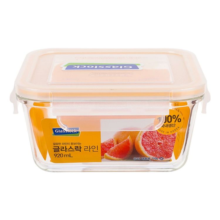 글라스락 실용적인 N6143aaa6f0 정사각 유리 밀폐 용기 920ml 홈플러스 택배배송